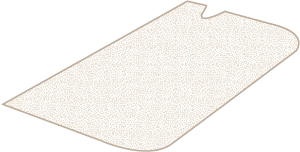 1950-1967 Bus rear hatch carpet