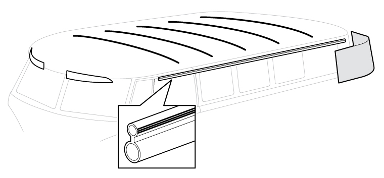 1964-1967 Bus headliner installation kit